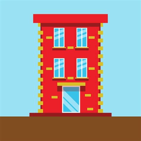 Ilustración De Edificio Vector Premium