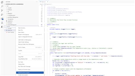 Create And Run Net Code From Standard Workflows Azure Logic Apps Microsoft Learn