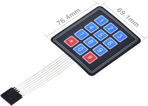 Landa Tianrui 1 X 4 4 4 Matrix Array Matrix Keyboard 4 12 16 20 Key 1x4 3x4 4x4 4 5 Membrane