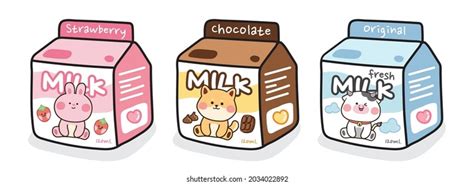 Cute Cartoon Milk Carton