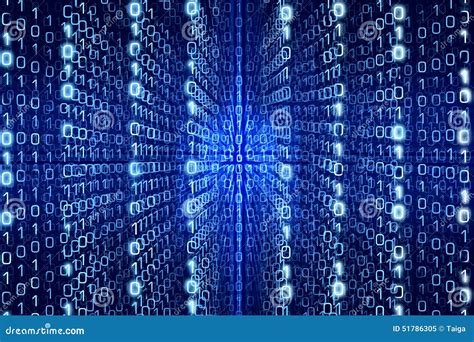 Blue Matrix Abstract Digital Background Stock Illustration Illustration Of Hacker Glow 51786305