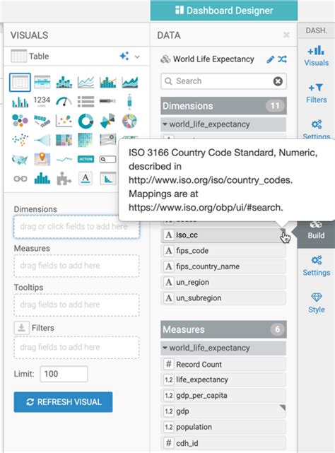 Viewing Field Comments In Visual Builder