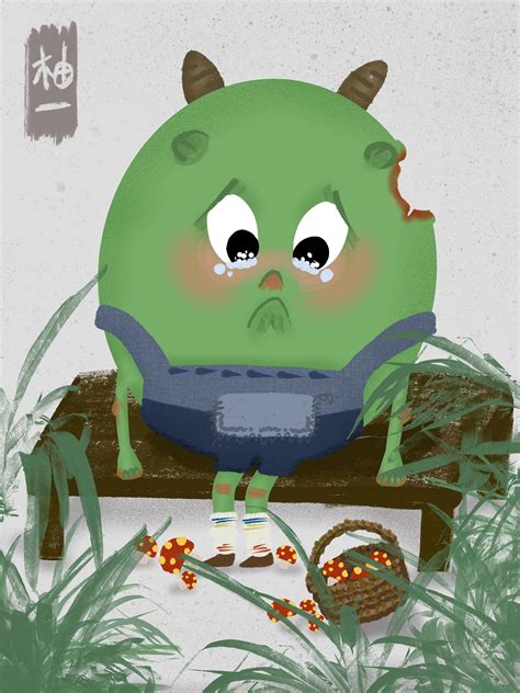 小怪兽图鉴~柚一的插画日记 站酷zcool