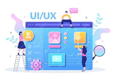 Premium Vector Ui And Ux Programmer Flat Design Vector Illustration For