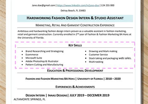 Writing Your Resume Skills Section Day 6 Free Guide Fashion Resumes