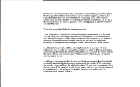 In This System Each Component Is Used In The