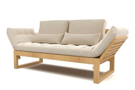 Садовый диван кушетка Soft Element Бьерк Ivory, массив дерева, рогожка ...