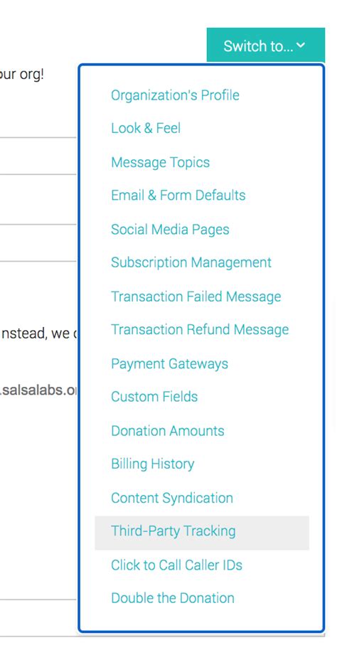 adding facebook pixel codes into activity forms salsa knowledgebase