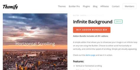 Builder Infinite Background Pluginizer