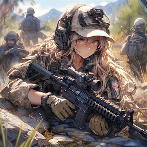 Premium Photo Soldier Girl