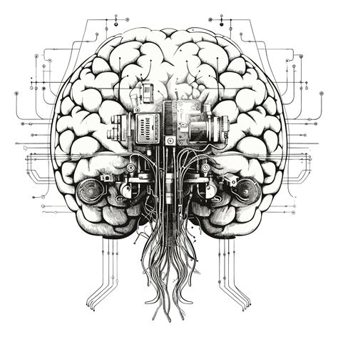 Electronic Human Brain Ai Digital Circuits Learning Electric Circuits Intellect Head Brains