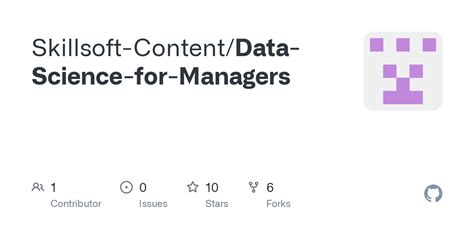 Github Skillsoft Contentdata Science For Managers