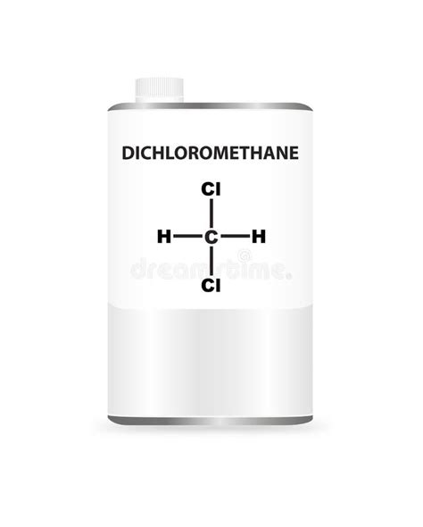 Dichloromethane Dcm Solvent Molecule Skeletal Formula Stock Vector Illustration Of Stripper