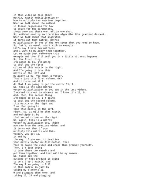 04 Matrix Matrix Multiplication 11 Min Pdf Matrix Mathematics Mathematical Physics