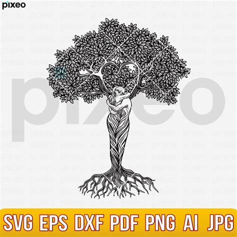 Tree Lovers Svg Lovers Tree Svg Tree With Roots Svg Tree Svg Tree Of Life Svg Our Roots Svg