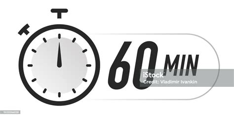 타이머 아이콘 60 분 벡터 블랙 색상 2에 대한 스톡 벡터 아트 및 기타 이미지 2 60 계시기 Istock