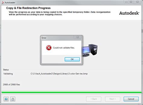 Autoloader Could Not Validate Files Autodesk Community