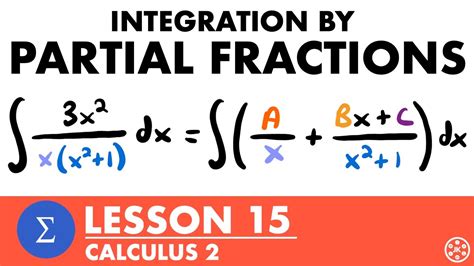 Integration By Partial Fractions Calculus 2 Lesson 15 Jk Math Youtube