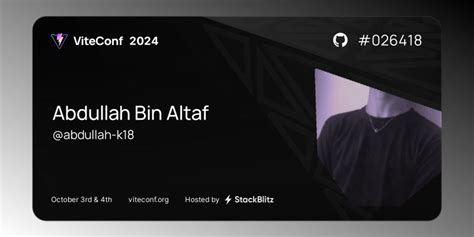 Abdullah Bin Altaf On Linkedin Viteconf2024 Webdevelopment