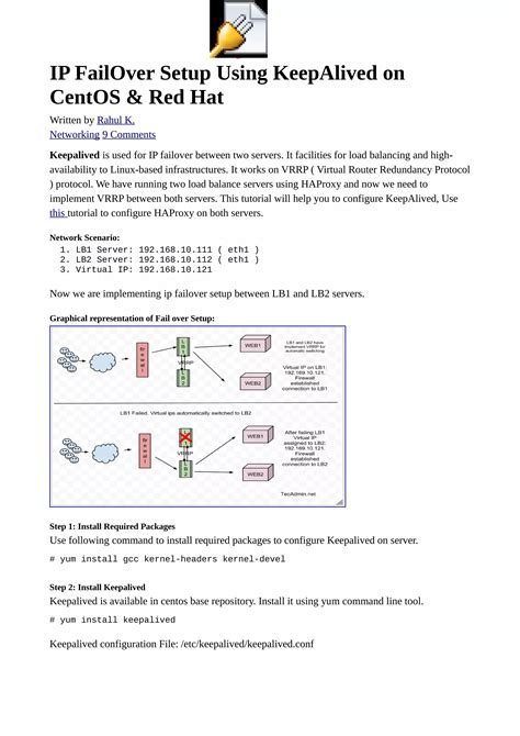 Centos Failover Link Odt