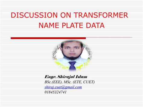 Discussion On Transformer Working Principle Pptx