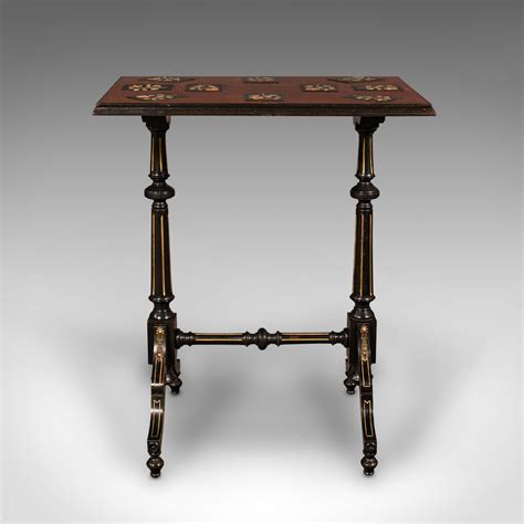 Antique Specimen Table English Inlaid Occasional Aesthetic Period