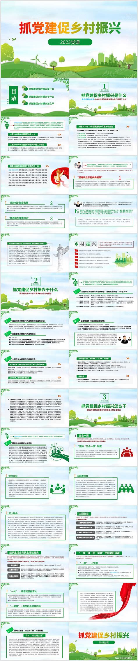 2023抓党建促乡村振兴党课含讲稿下载红动中国