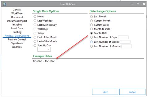 Updating Date Range Options When Retrieving In Onbase Division Of Information Technology