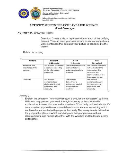 Earth Sci Unifying Themes Pdf Ecosystem Biology
