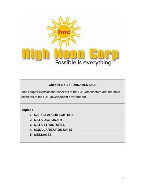 Pdf Abap Fundamentals Dokumentips