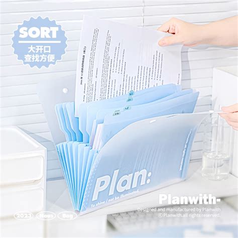 cdaily a4 organ file bag multi layer large capacity information bag classification folder insert