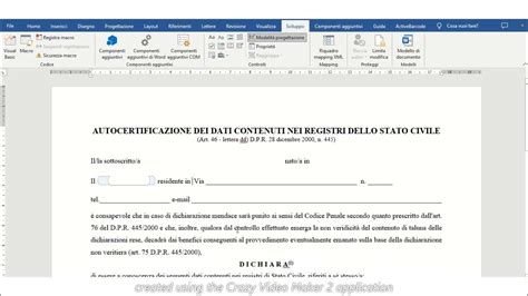 Modulo Word Compilazione Youtube