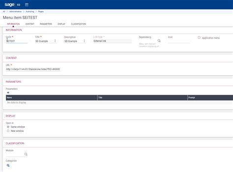 sage x3 tips how to embed a sage enterprise intelligence sei report