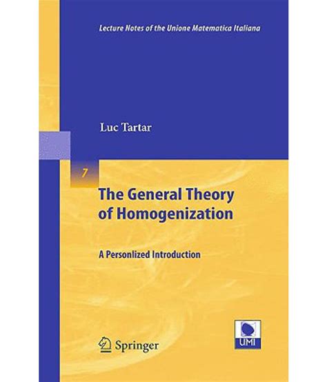 The General Theory Of Homogenization A Personalized Introduction Buy