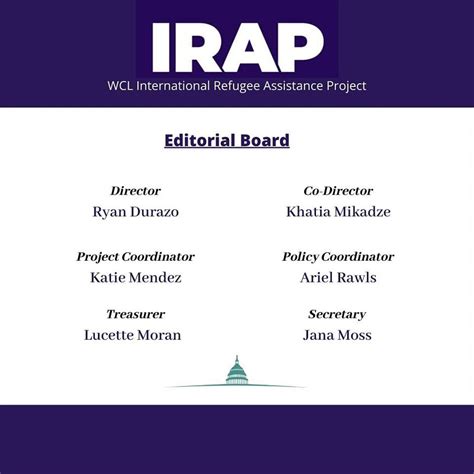 Ryan Durazo On Linkedin Excited To Be Serving As Director Of The Wcl International Refugee…