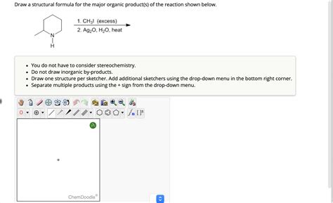 [solved] Draw A Structural Formula For The Major Organic P