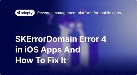 Skerrordomain Code4 And How To Resolve It