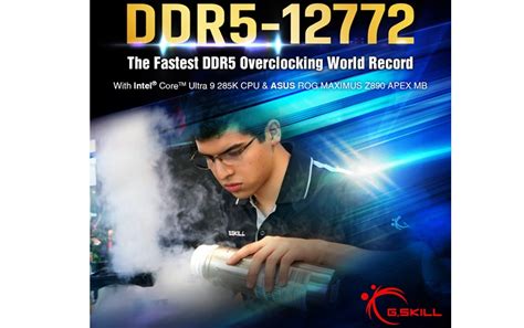 Gskill And Asus Achieves New Ddr5 Memory Frequency Overclock World Record At Ddr5 12772