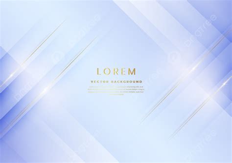 Abstract 3d Template Light Blue Background With Gold Lines Diagonal Sparking With Copy Space For