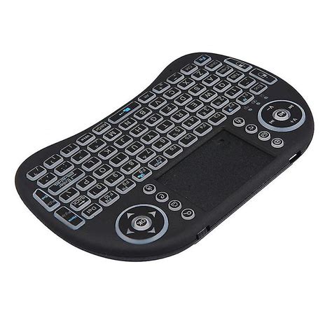Backlit Mini Wireless Keyboard With Touchpad And Mouse 2 4ghz Rechargeable Remote Control With