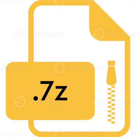 7z File Extension Icon Yellow Fill Rounded Corners 65420041 Png