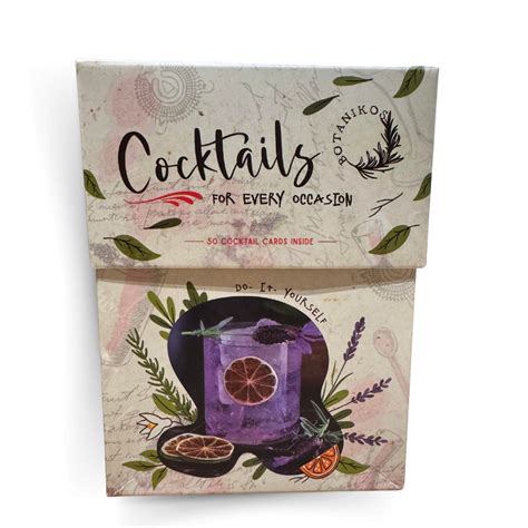 Cocktail Recipe Cards Botanikos