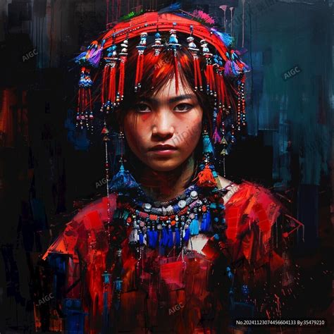 Ai创作图手绘苗族男生 手绘彝族少女 手绘瑶族美女 手绘苗族少女 瑶王妻 写实人物绘画 无框画少数民族女孩 手绘侗族美女 少数民族涂鸦油画 瑶王 手绘苗族女孩 手绘苗族姑娘 手绘苗族美女 羌戎