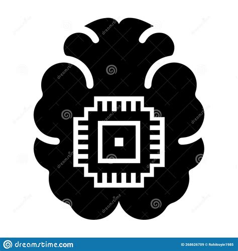 Brain Cortex Cybernetics Icon Stock Illustration Illustration Of Anatomy Brain 268626709