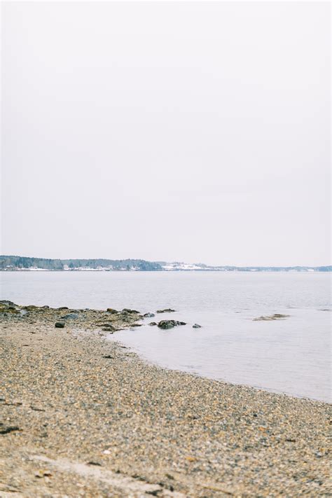 Danielle Toby Colorful Winter Harpswell Beach Photography Maine Engagement Photographer