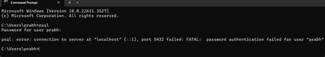 connection to server at localhost 1 failed r postgresql