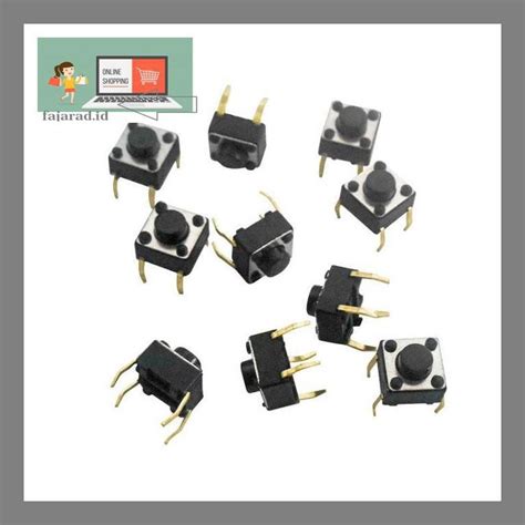 Jual Fardd0r5 Tombol Tactile Push Button Switch Momentary 6x6x7 Normaly Open Radj5a8 Shopee