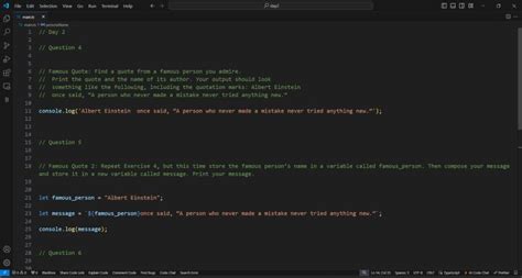 Fayaz Ali On Linkedin 🚀day 2 Challenge Start Coding🚀 Question 4 Famous Quote Find A Quote