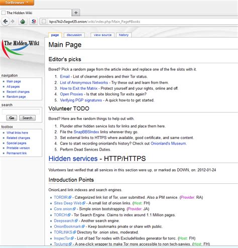 Mijns Inziens The Hidden Wiki Een Kijkje Achter De Schuttingen Van Het Web Met Tor