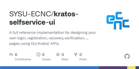 Github Sysu Ecnckratos Selfservice Ui A Full Reference Implementation For Designing Your Own